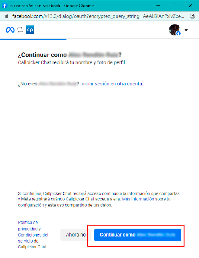 Conexión de bandeja de entrada Facebook Messenger en Callpicker Chat – Home